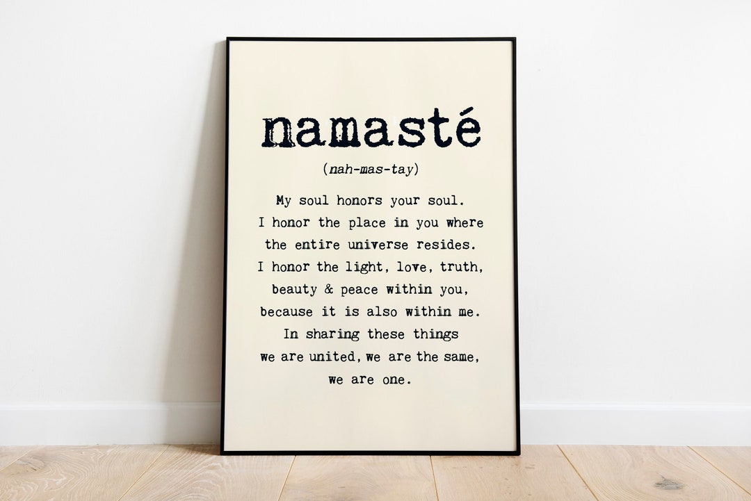 Namaste • PRINTABLE • INSTANT Download • Spiritual Wall Art • Spiritual ...
