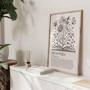 Book Lover Wall Art Printable Bibliophile Print Literary Wall Art ...