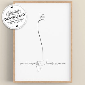 You Are Enough PRINTABLE INSTANT Download Wall Art - Etsy