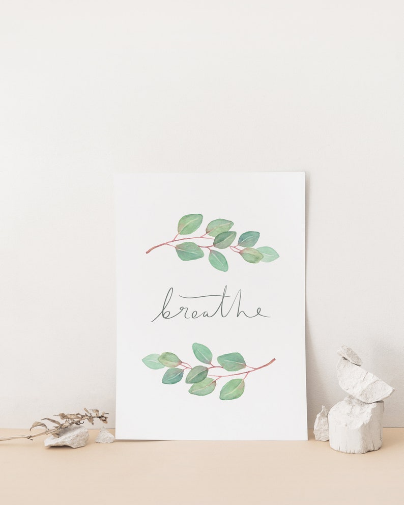 Breathe • PRINTABLE • INSTANT Download • Wall Art • Natural Decor ...