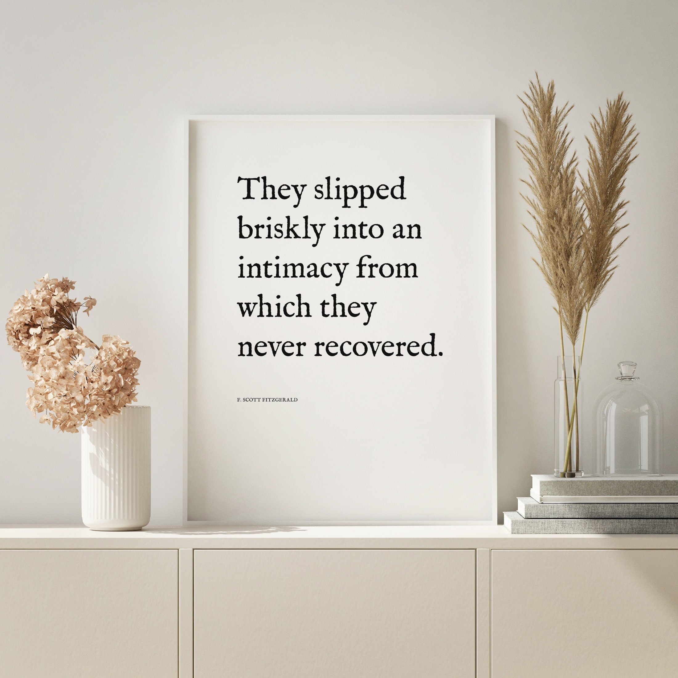 They Slipped Briskly • PRINTABLE • INSTANT Download • F Scott ...