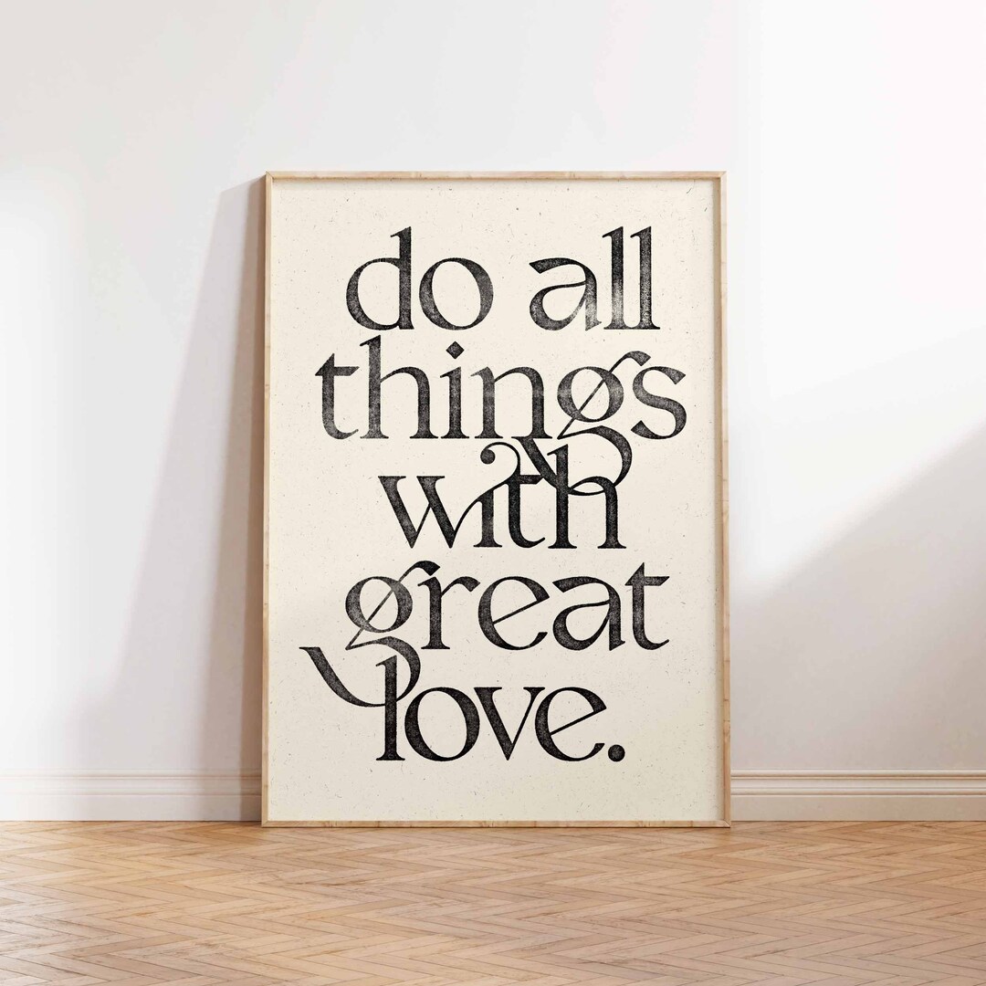 Love Printable Wall Art Inspirational Love Printable Wall Art Vintage ...