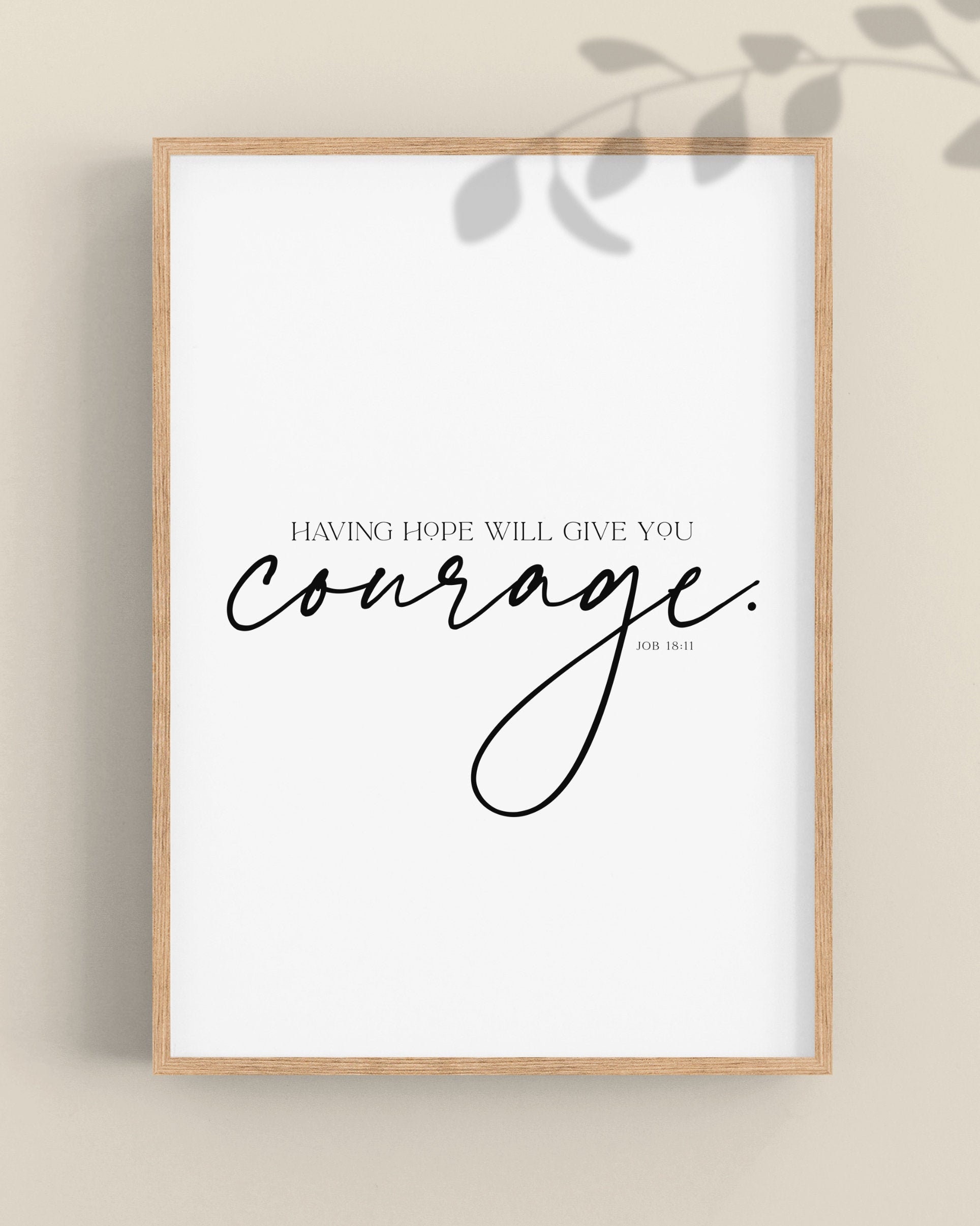 Hope & Courage • PRINTABLE • INSTANT Download • Wall Art • Inspiring ...