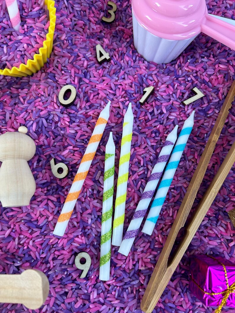 Birthday Sensory Bin for Fine Motor Skills, Sensory Bin Filler, Sensory ...