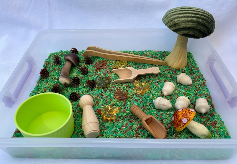 Forest Sensory Bin for Fine Motor Skills, Sensory Bin Filler, Sensory ...