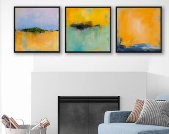 3 Piece Wall Art Framed - Etsy