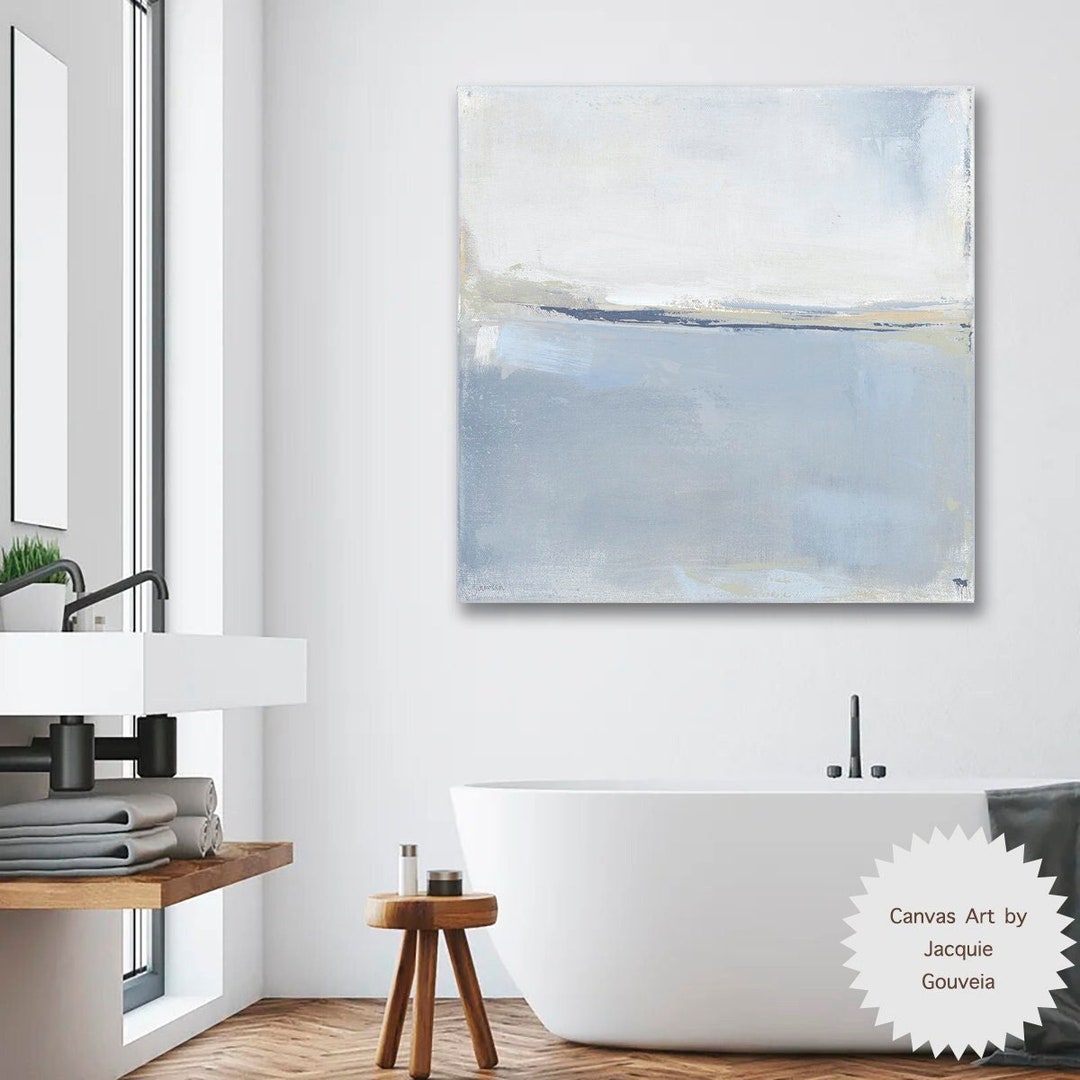 Slate Blue Wall Art | Large Wall Hanging | Living Room Decor | Gift for ...