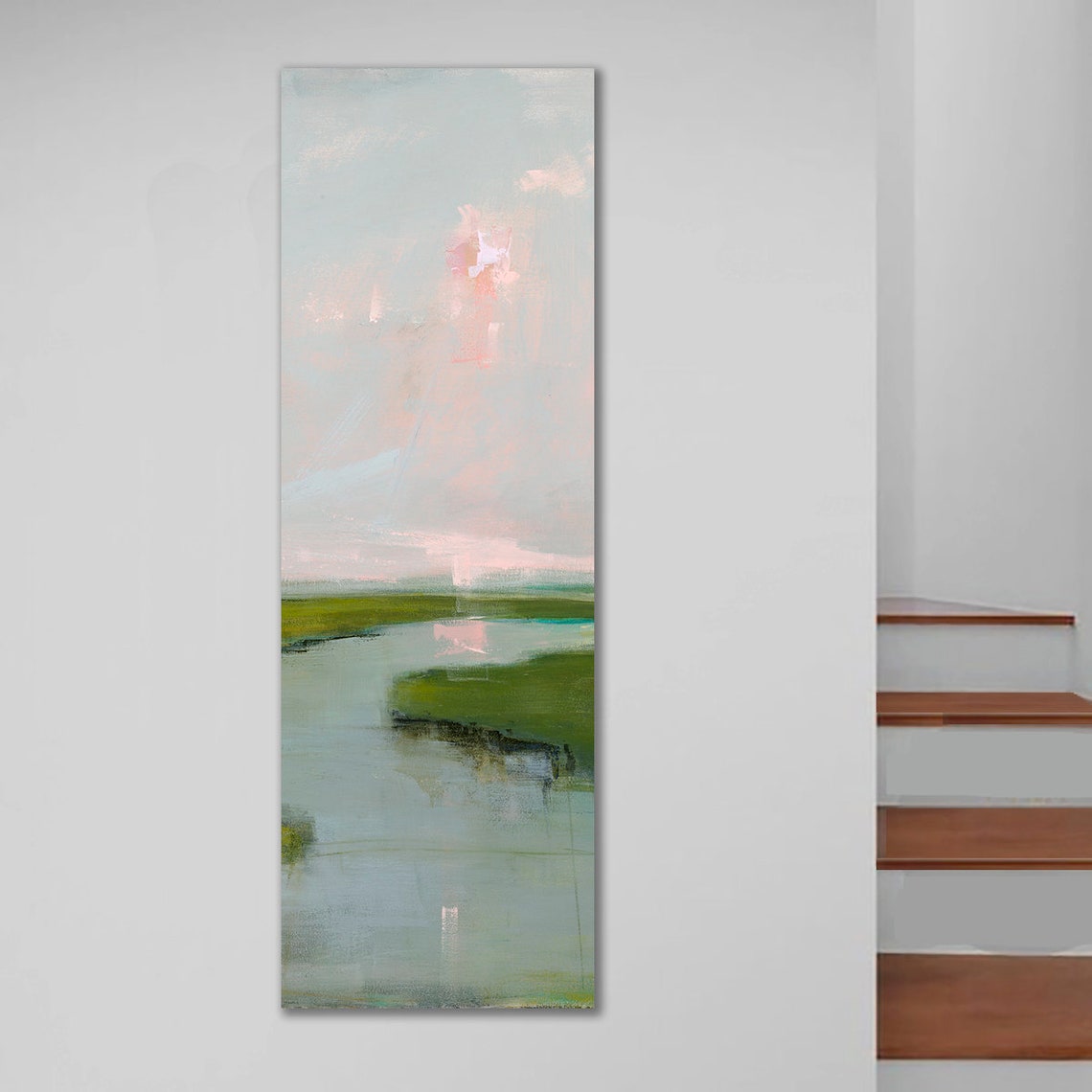 Tall Narrow Salt Marsh Wall Art by Jacquie Gouveia, Tall Vertical Beach ...