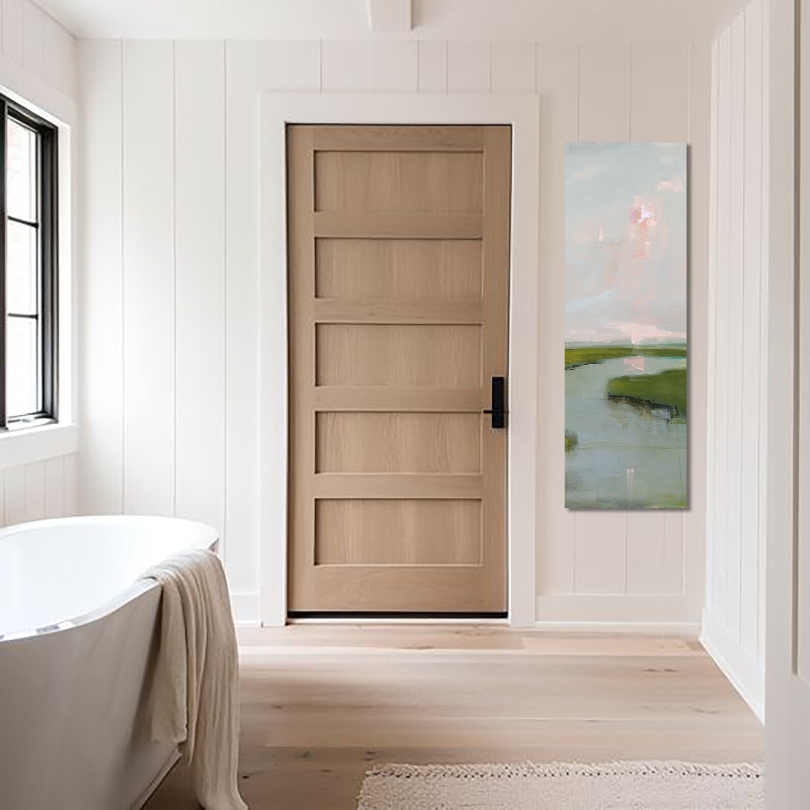 Tall Narrow Salt Marsh Wall Art by Jacquie Gouveia, Tall Vertical Beach ...