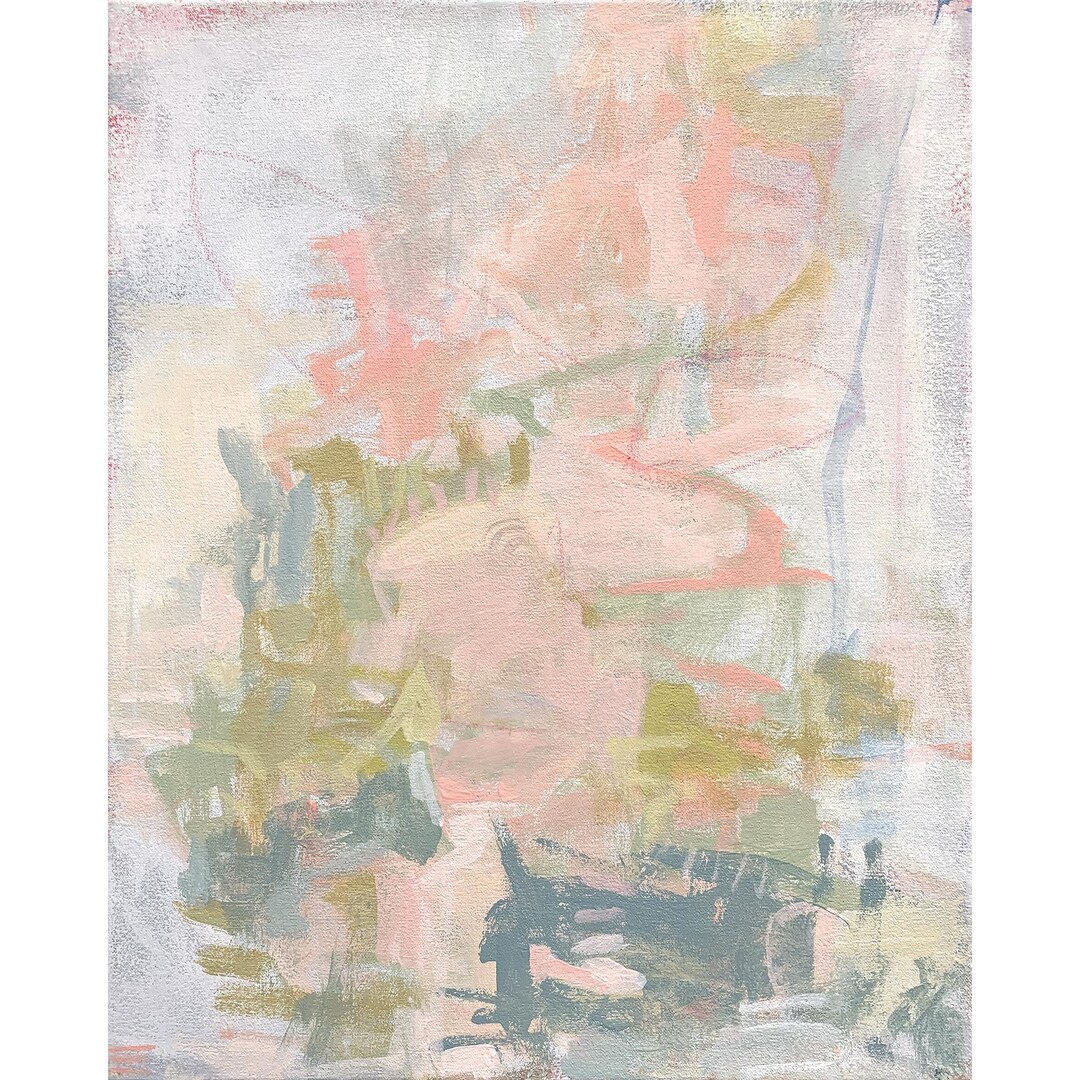 Colorful Intuitive Abstract Painting by Jacquie Gouveia, 16x20 ...