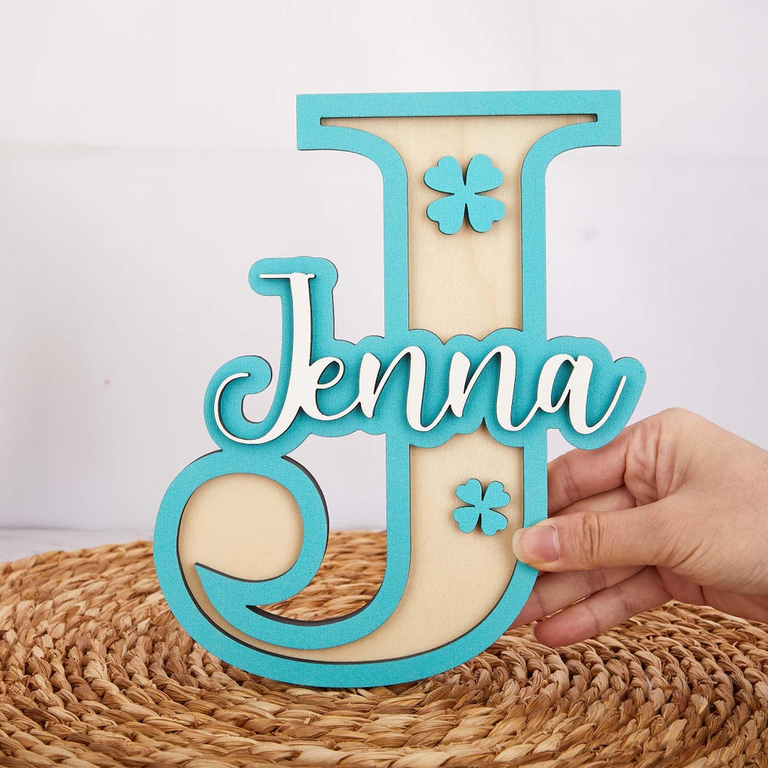 Initials Family Name Sign,custom Letter Capitalized Name Sign ...