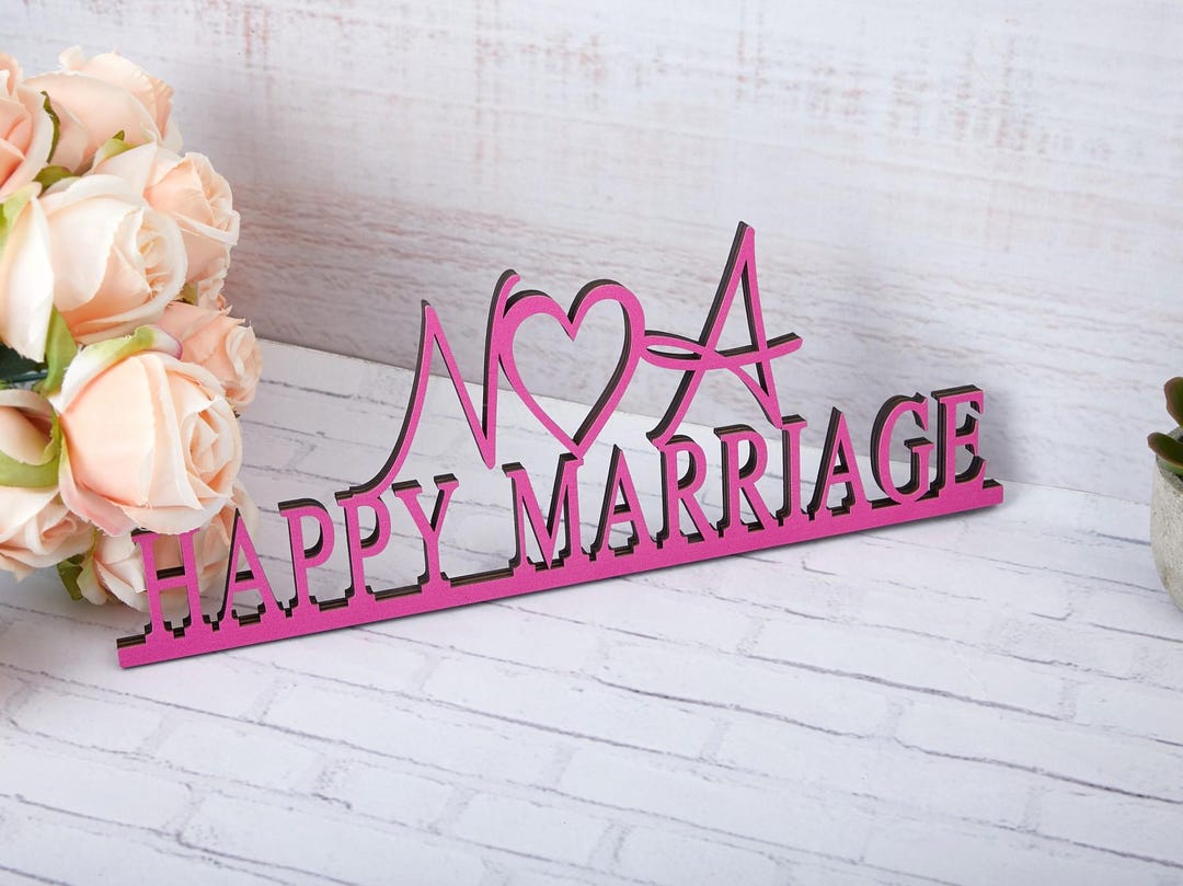 Personalised Wedding Name Sign With Stand,top Table Sign With Name ...