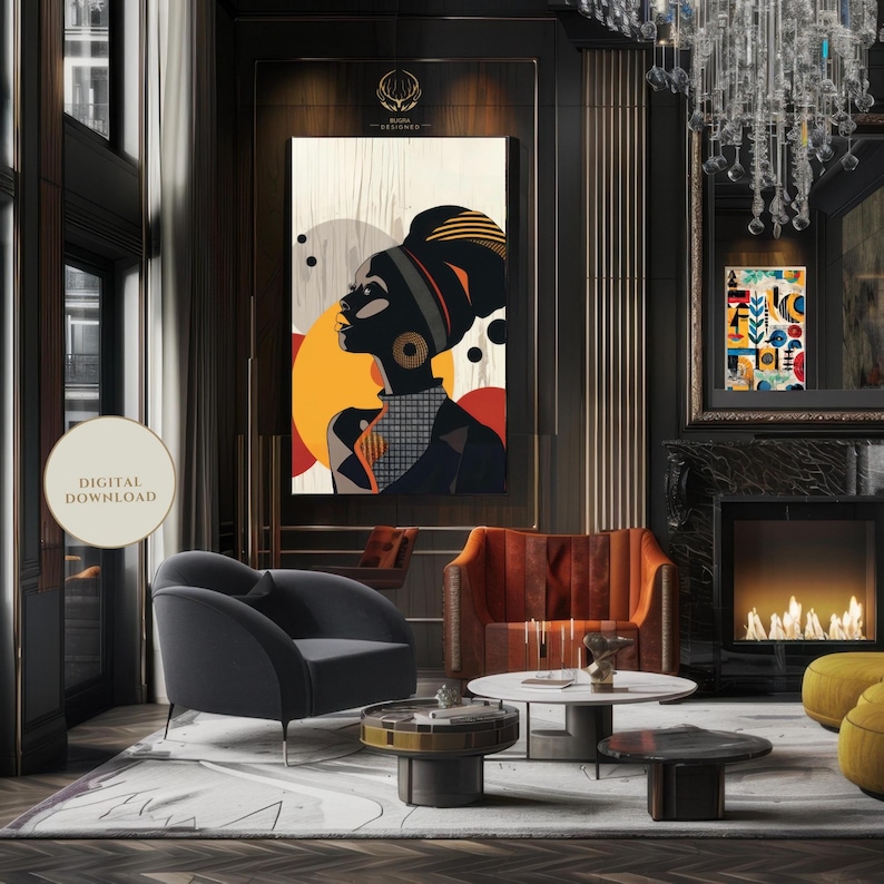 Africa Art Wall Decor African Printable Wall Art Tribal Wall Decor ...