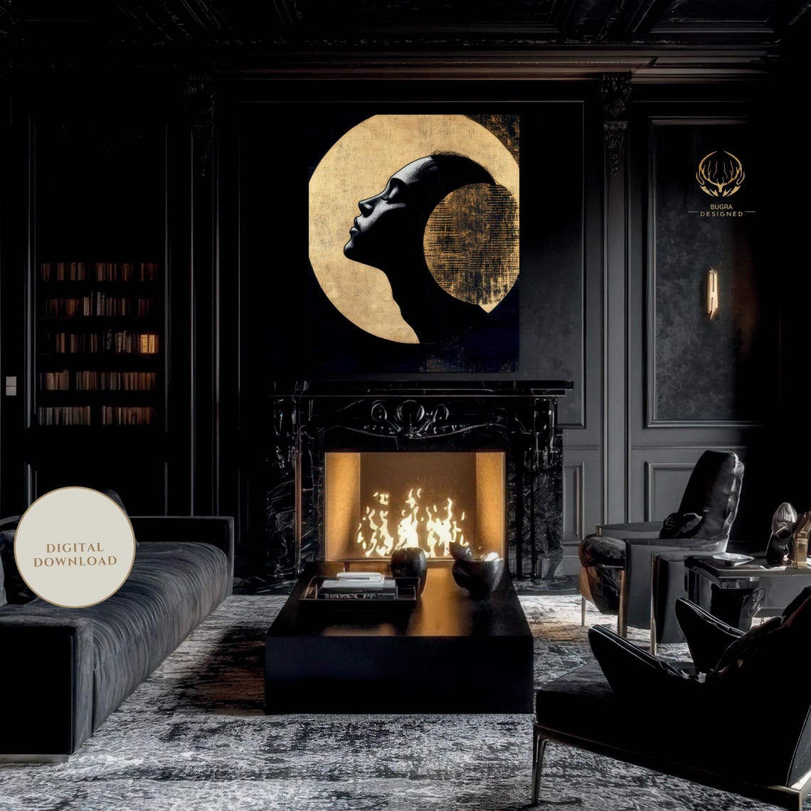 Set of 2 Masculine Wall Art Masculine Printable Wall Art Masculine Wall ...