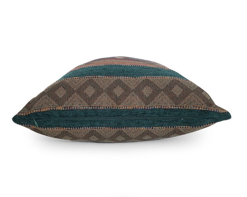 Rustic Pillow Covers, Fall Throw Pillows, Green Rust Gray Cushions ...