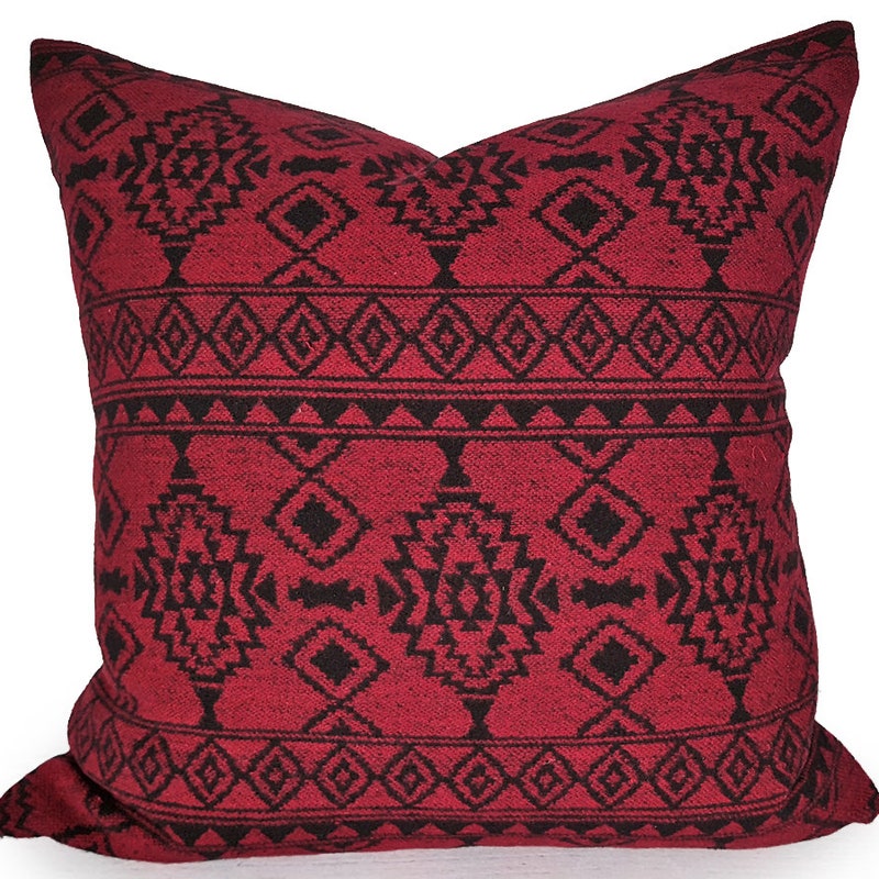 Red Throw Pillow - Etsy