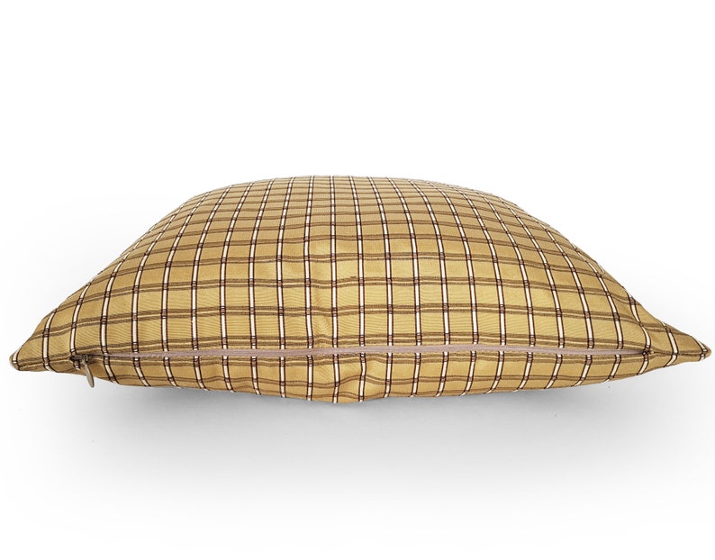 Black Tan Check Pillow Cover Checked Farmhouse Cushions - Etsy