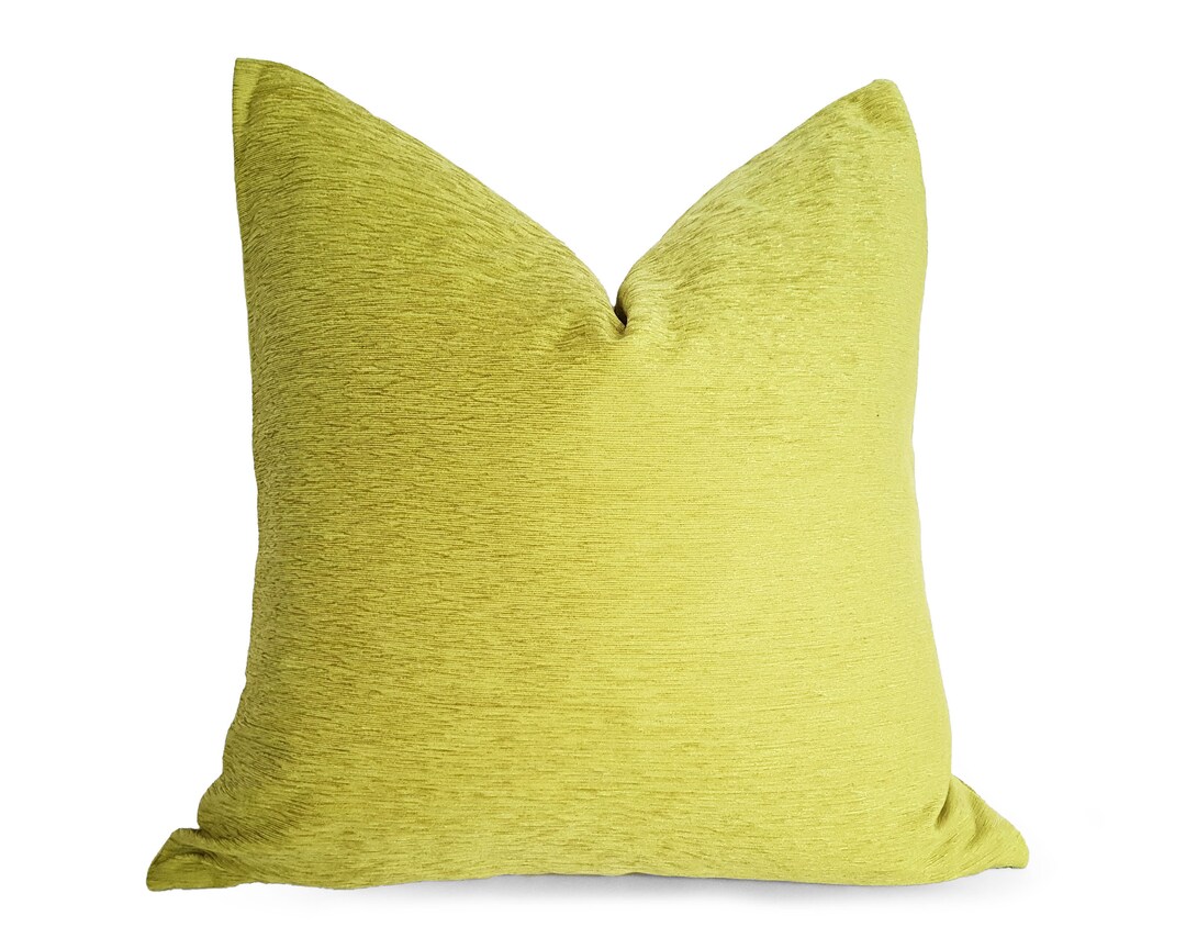 Chartreuse Pillow, Green Throw Pillow Cover, Yellow Green Pillow ...