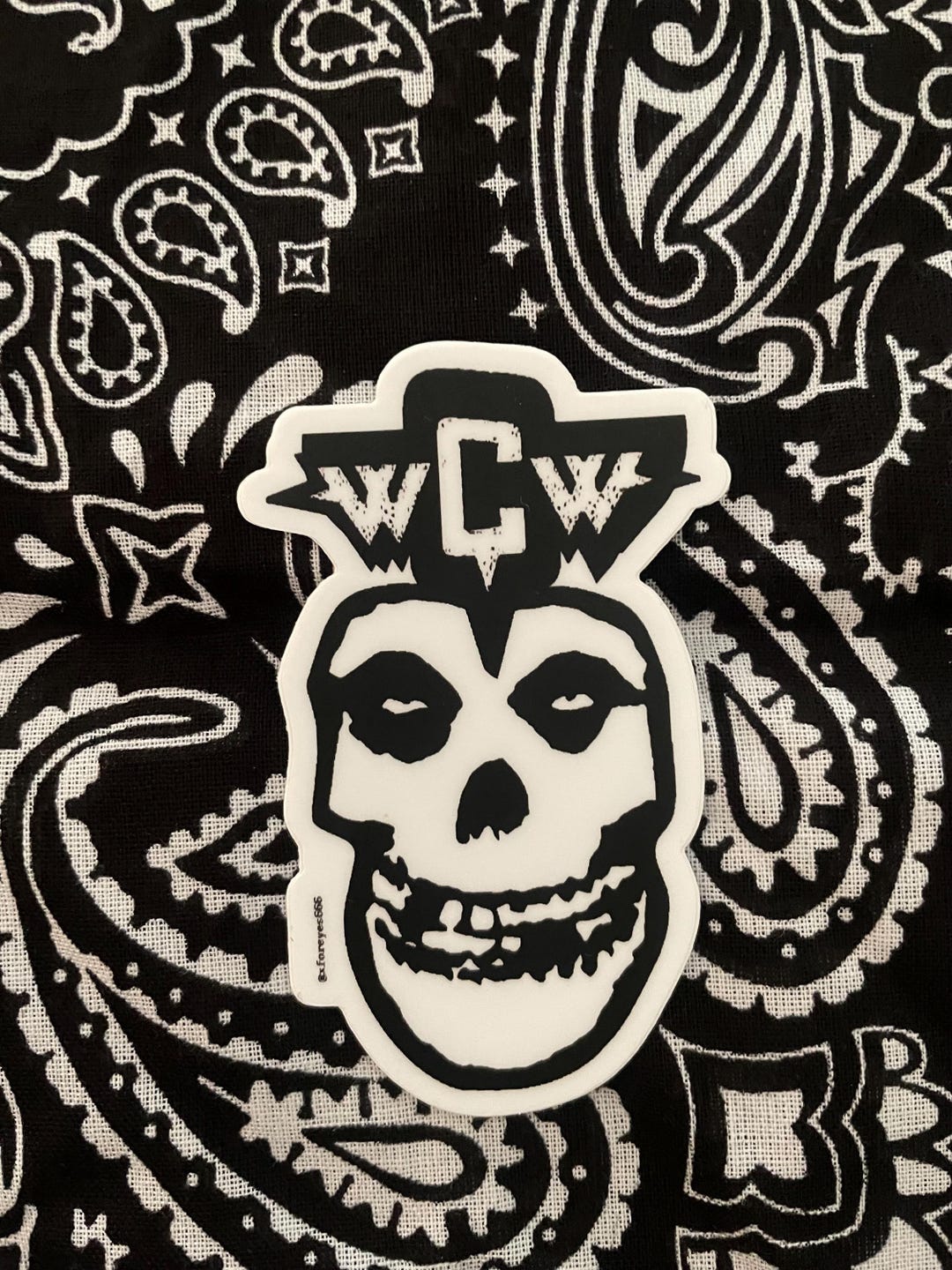 Misfits X WCW Sticker - Etsy