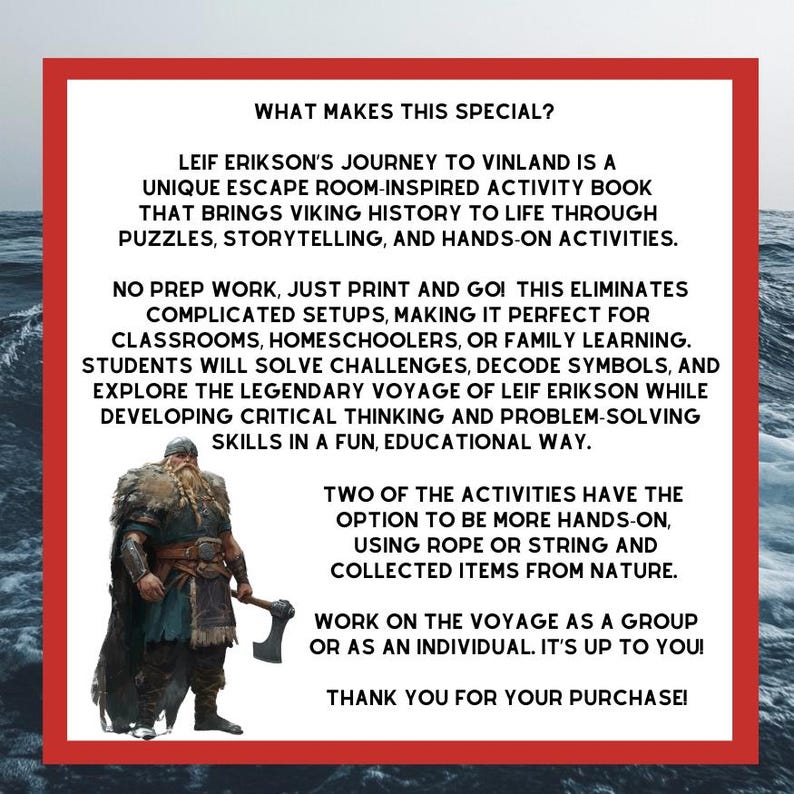 Leif Erikson’s Journey to Vinland | Escape Room-inspired Historical ...
