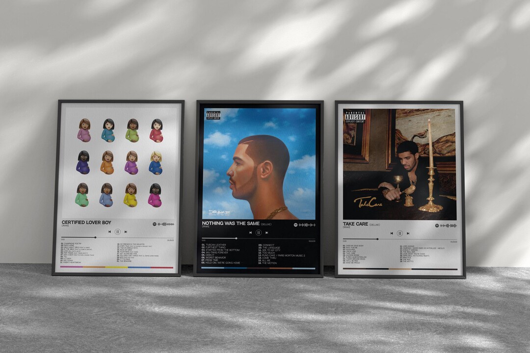 Drake Wall Art Set, Printable Wall Art, Drake Modern Home Decor ...