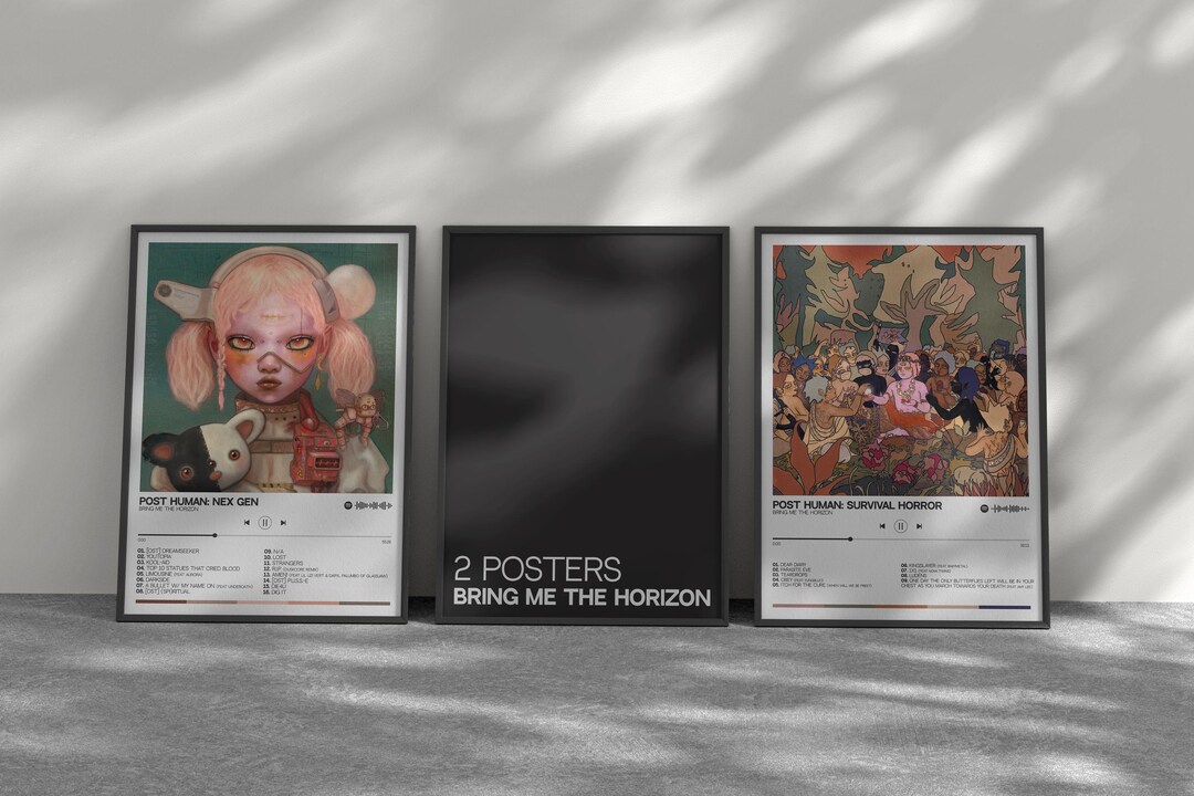 Bring Me the Horizon Wall Art Set, Printable Wall Art, BMTH Modern Home ...
