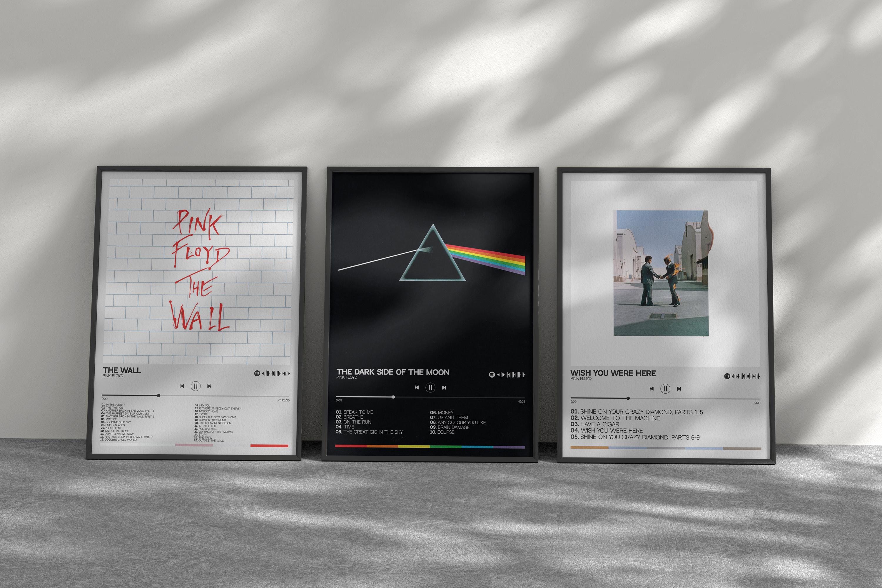 Pink Floyd Wall Art Set, Printable Wall Art, Pink Floyd Modern Home ...