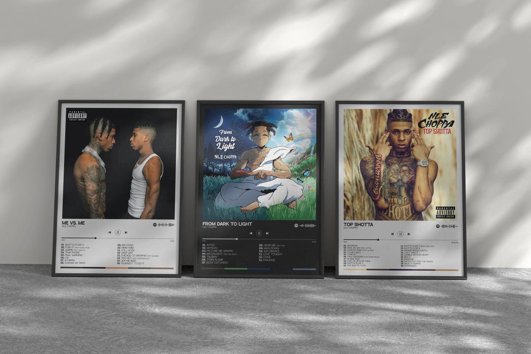 NLE Choppa Wall Art Set, Printable Wall Art, NLE Choppa Modern Home ...