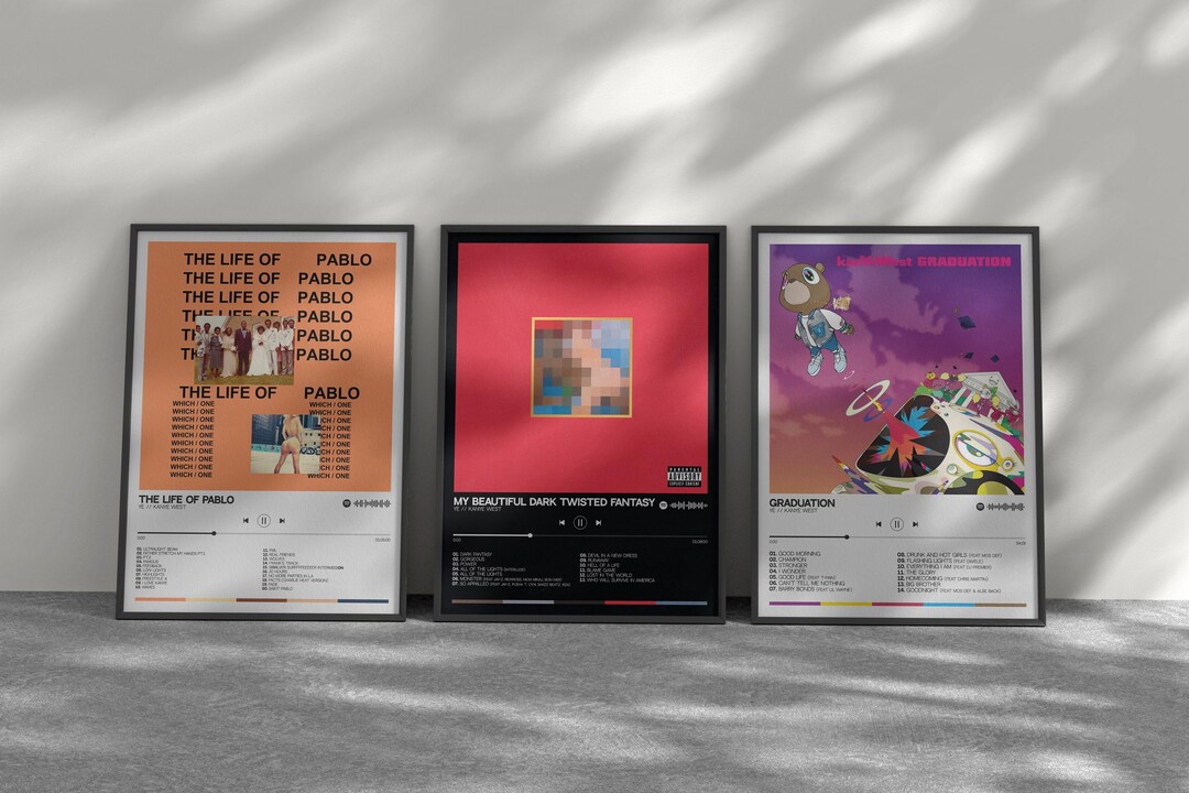 Kanye West Wall Art Set, Printable Wall Art, YE Modern Home Decor ...