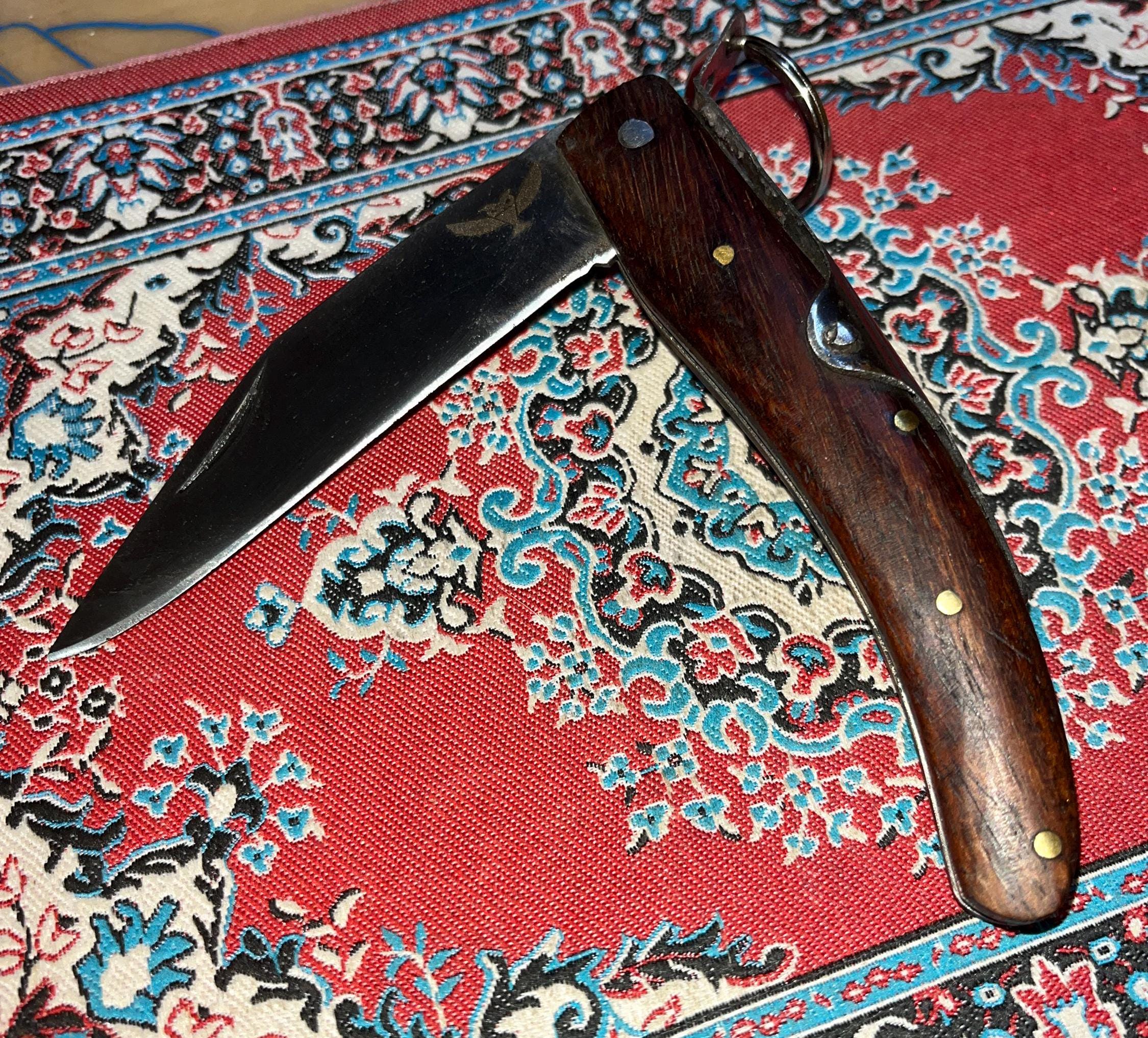 Traditional NAVAJA 9 Inch Knife RING Lock Action. D2 and Black Coated ...