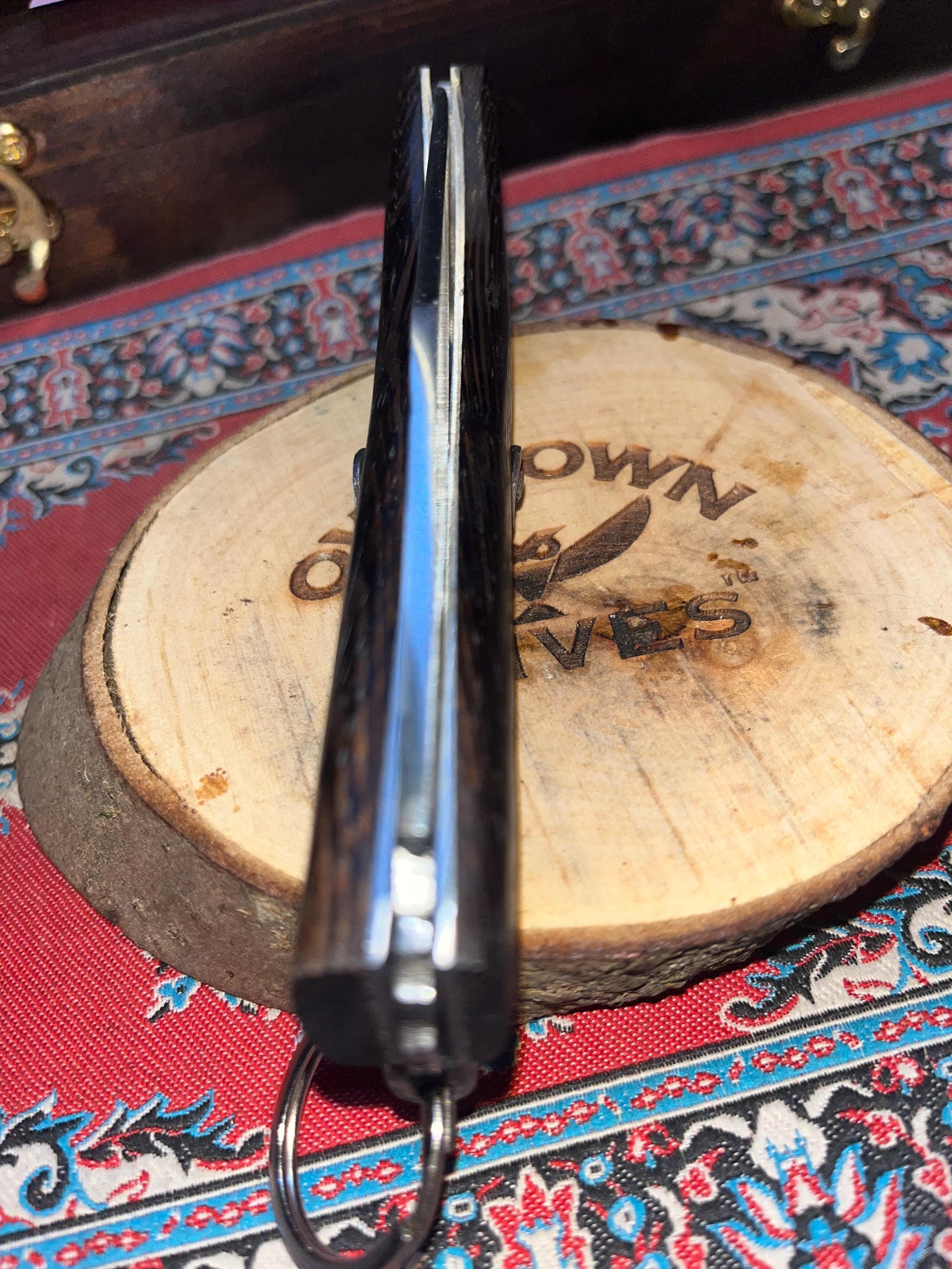 Traditional NAVAJA 9 Inch Knife RING Lock Action. D2 and Black Coated ...