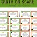 Spooky Halloween Truth or Dare: Printable Party Game Cards for Kids ...