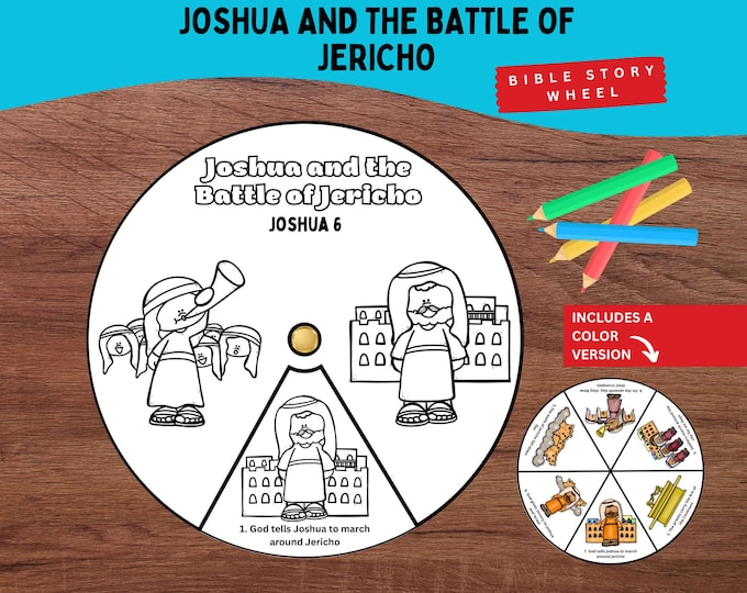 Joshua and the Battle of Jericho, Bible Story for Kids, Sunday School ...