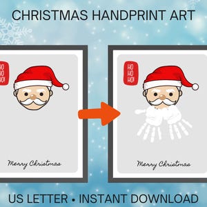 Christmas Handprint and Footprint Art Bundle , Christmas Preschool ...