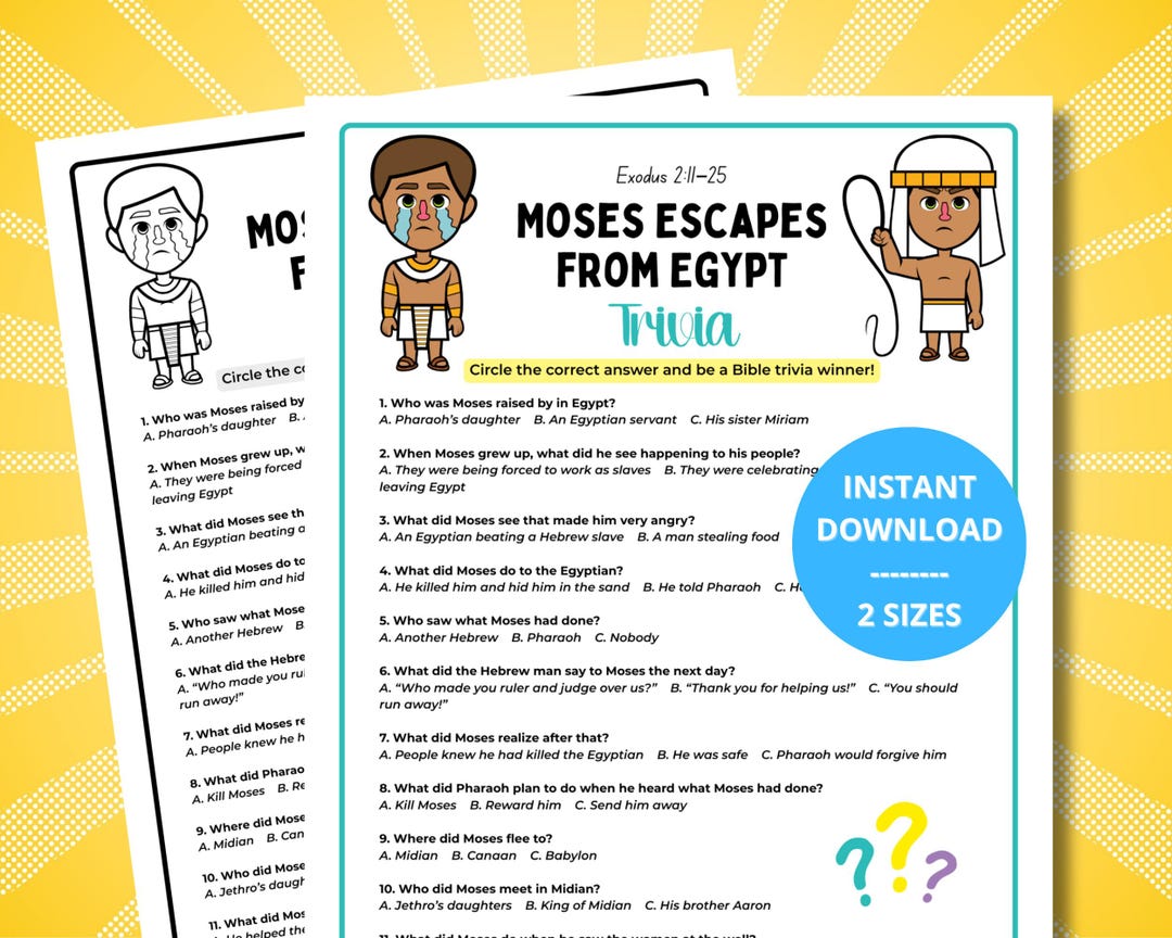 Moses Escapes From Egypt | Moses Flees Egypt | Moses in Midian | Exodus ...
