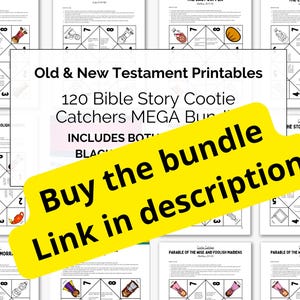 Crucifixion of Jesus Cootie Catcher | Good Friday Bible Story for Kids ...