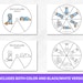 Parable of the Lost Coin Coloring Wheel for Kids | Luke 15:8–10 Bible ...