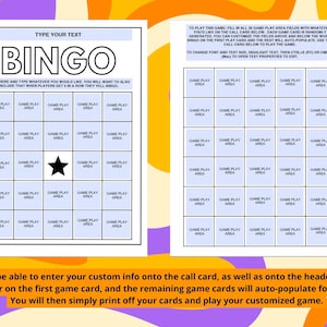 Make Your Own Bingo Game, 25 Card Editable Bingo Template, DIY Custom ...