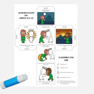 Jacob Wrestles With God Bible Craft for Kids – Genesis 32:22–32 ...