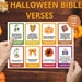 Christian Halloween Bible Verse Tracts Cards - Faith-based Halloween ...