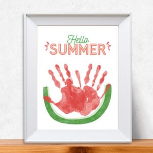 Summer Handprint Art, Summer Preschool Activity, Craft for Toddlers ...