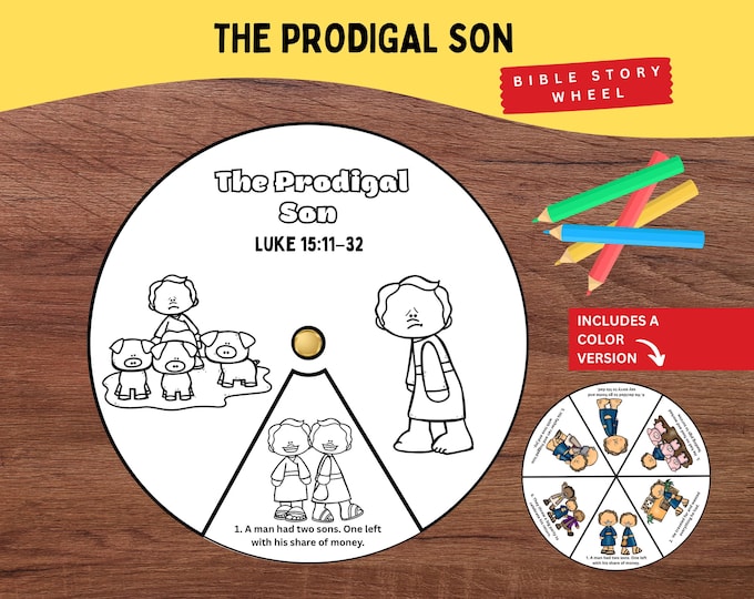 Forgiveness Craft for Kids - the Prodigal Son Hug Craft Printable Bible ...