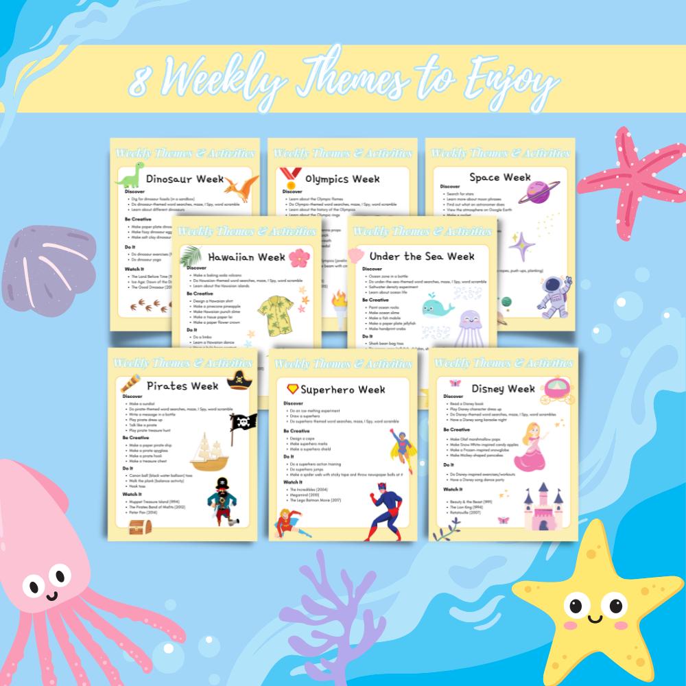Summer Camp at Home Kit | 8 Weekly Themes & Activities | Printable Kids ...
