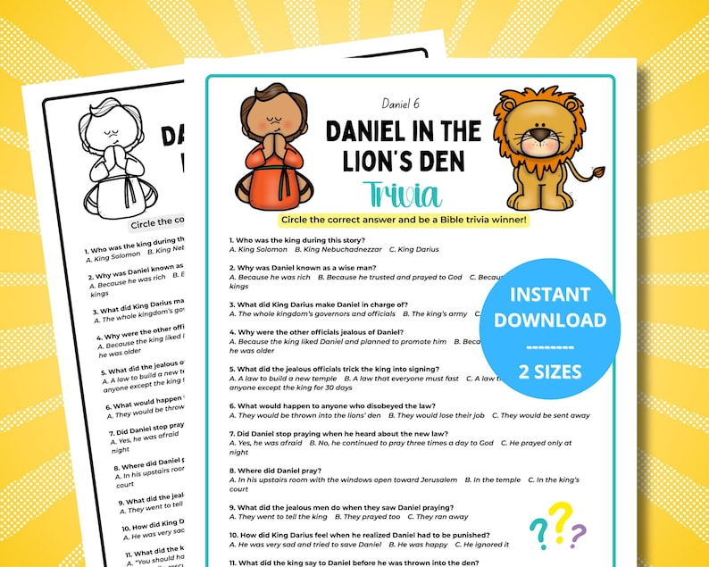 Daniel in the Lions’ Den • Daniel and the Lions • Daniel 6 Bible Story ...