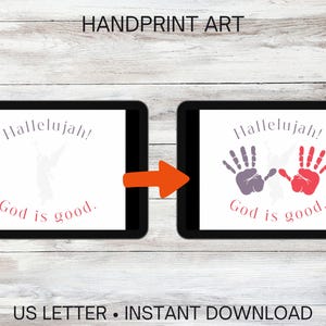 Faith Handprint Art, Sunday School Activity, Craft for Toddlers ...