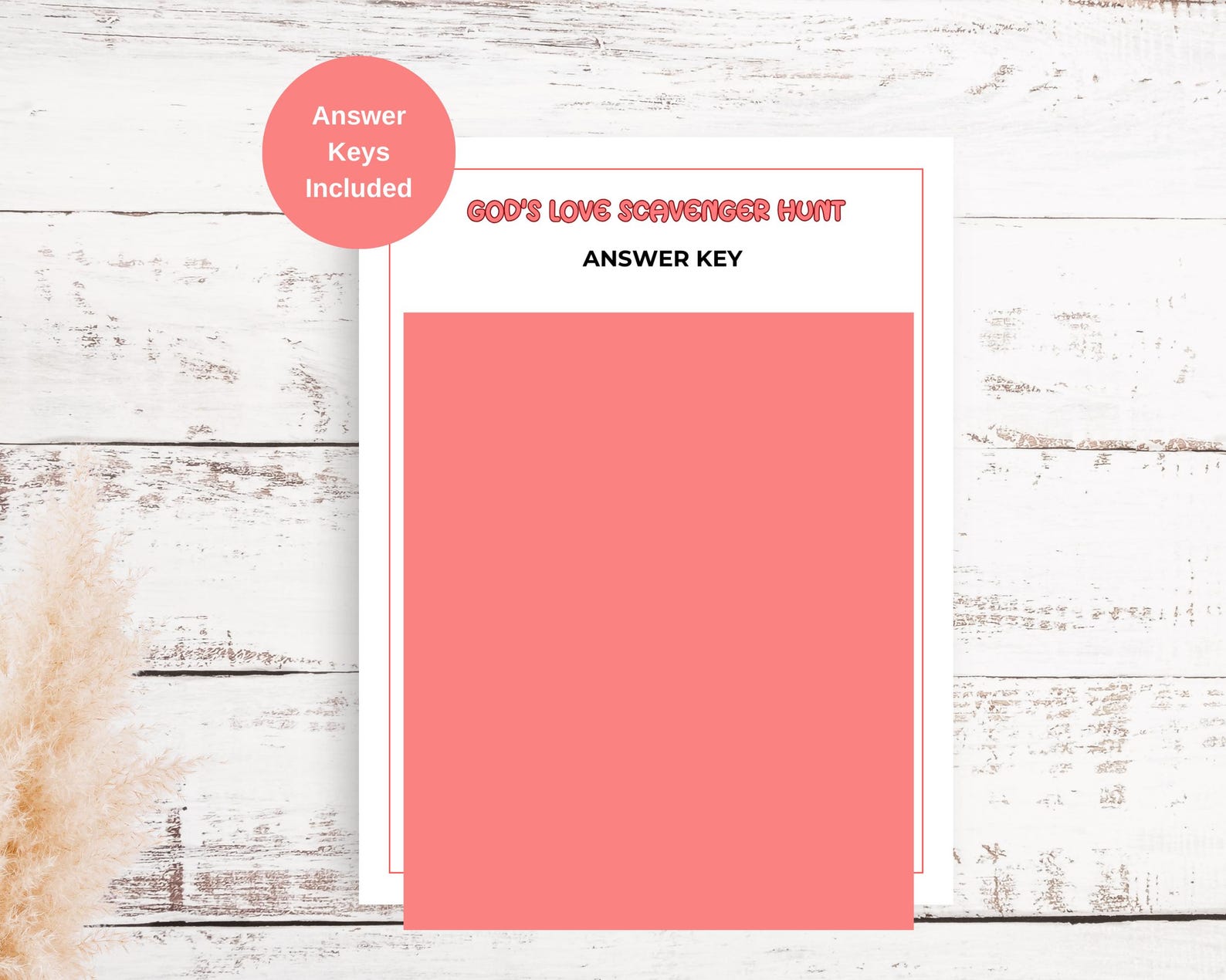 God’s Love Scavenger Hunt Game for Kids and Adults | Bible-based ...