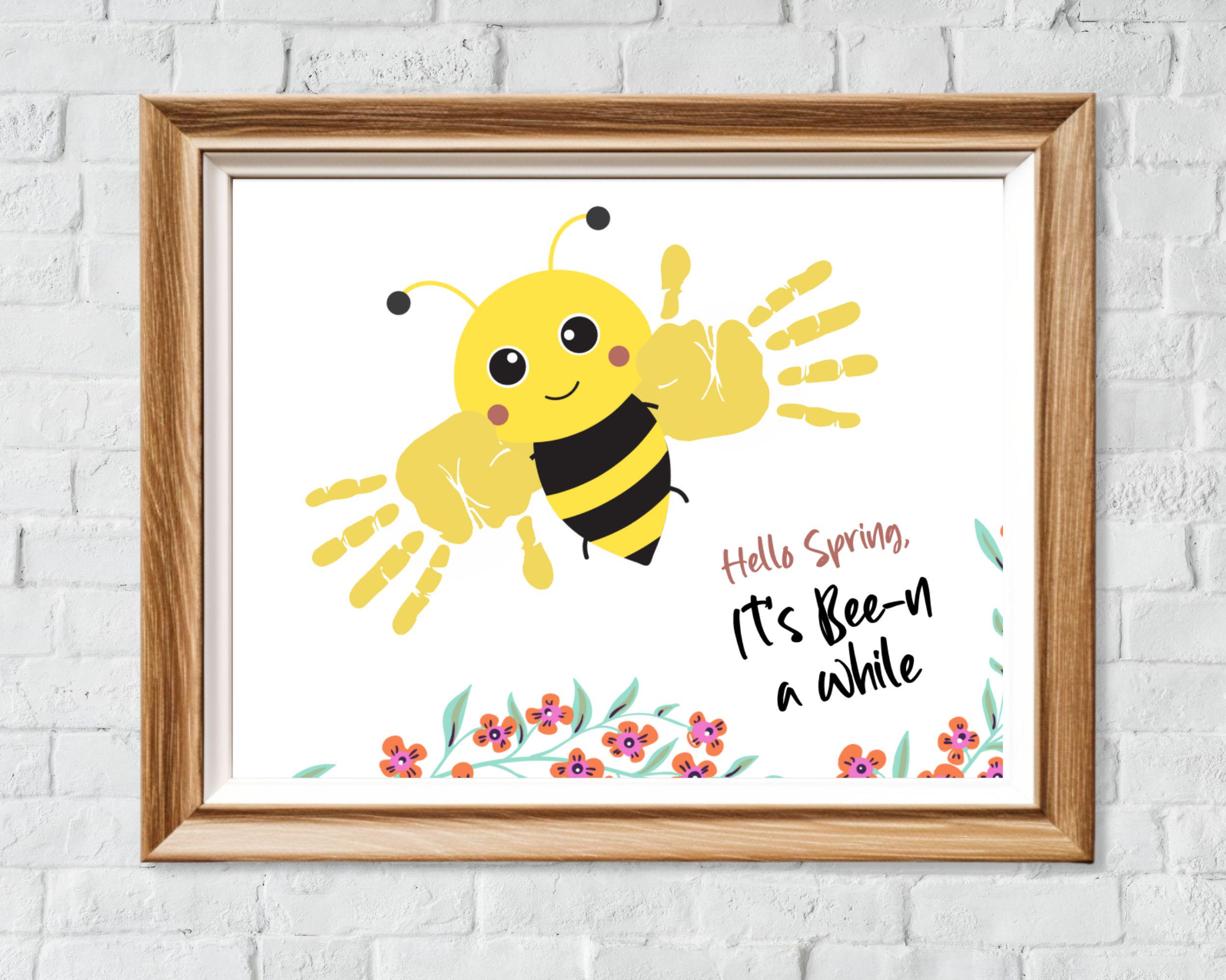 Spring Handprint Art, Spring Preschool Activity, Craft for Toddlers ...