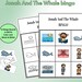 Jonah and the Whale Bingo Set for Kids, Jonah and the Whale Bible Bingo ...