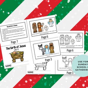 Nativity Story Mini Book: Engaging Bible Activities for Kids ...