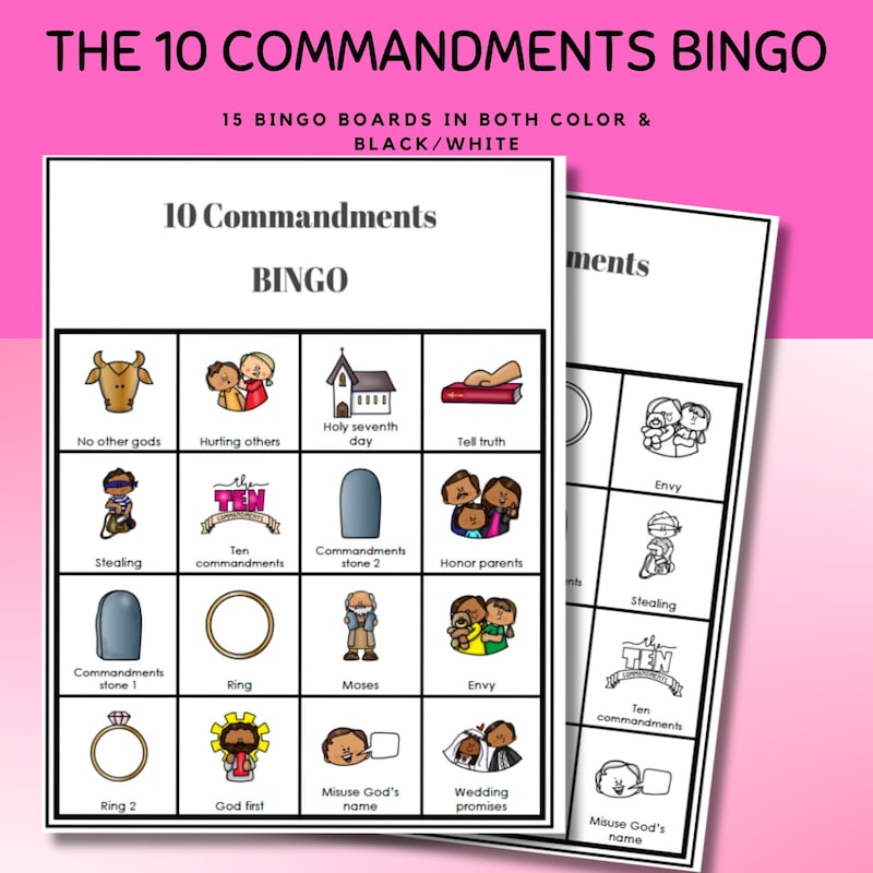 10 Commandments Child - Etsy UK